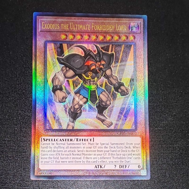 YUGIOH CR05-AE001 Exodius the Ultimate Forbidden Lord[UTR] | Shopee ...