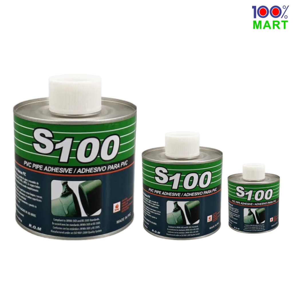 [100% Mart] PVC Adhesive Glue Transparent S-100 100G/125G/500G PVC透明胶水 ...