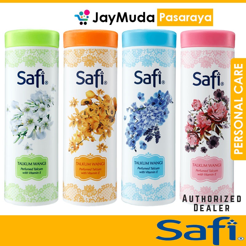 Safi Perfumed Talcum 160g Talkum Wangi Vitamin E Body Powder Bedak ...