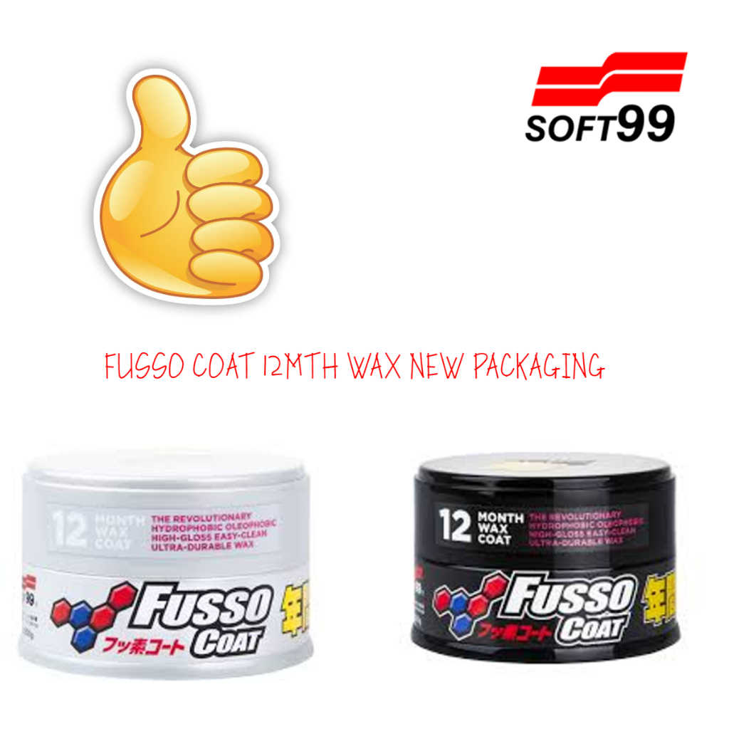 SOFT 99 / SOFT99 FUSSO COAT WAX 12 MONTH DARK / LIGHT Colour made in ...