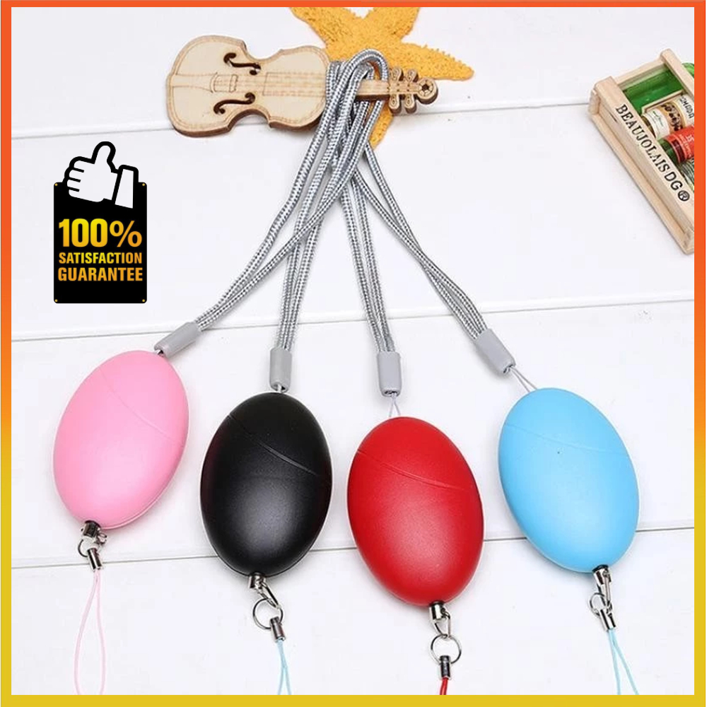 130dB Self Defense Alarm Egg Personal alarm self-defense keychain women ...