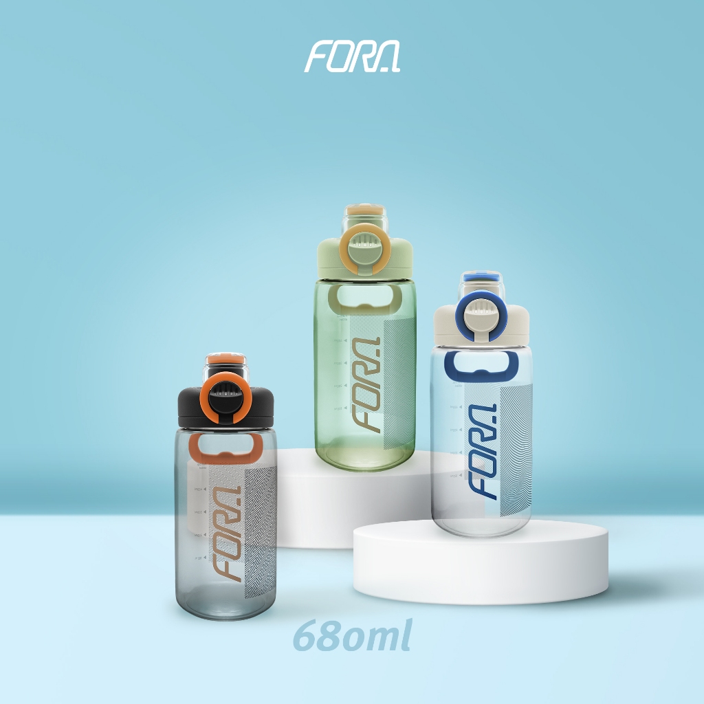 FORA Pura 680ml | Botol Air Sukan Kedap Bocor | Leak Proof Sport Water ...