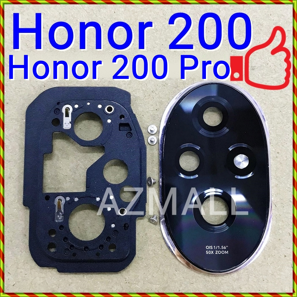 (4 Colors) NEW ORI Rear Camera Lens Glass Cover with Frame for Honor ...