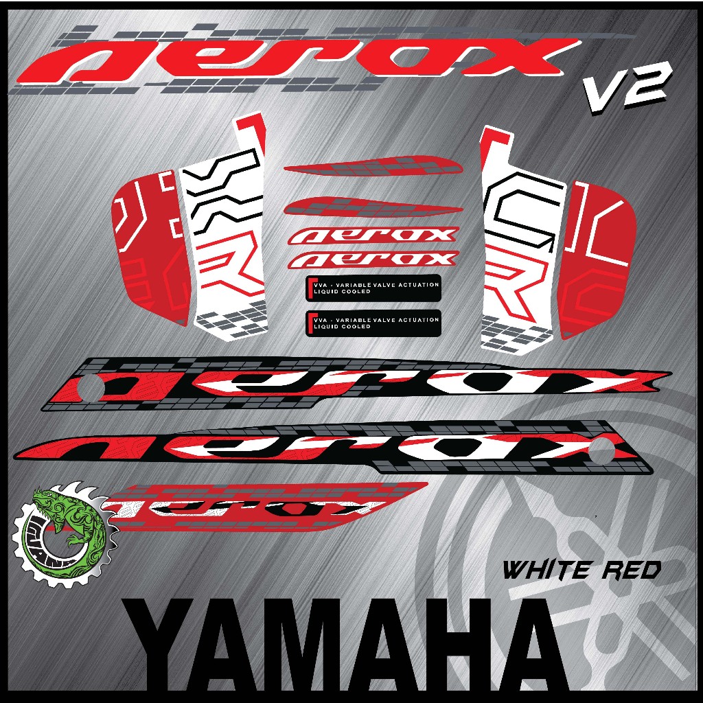 STRIPE MOTOR Yamaha NVX /AEROX V2(41) CUSTOM STRIPE BODY STICKER (READY ...