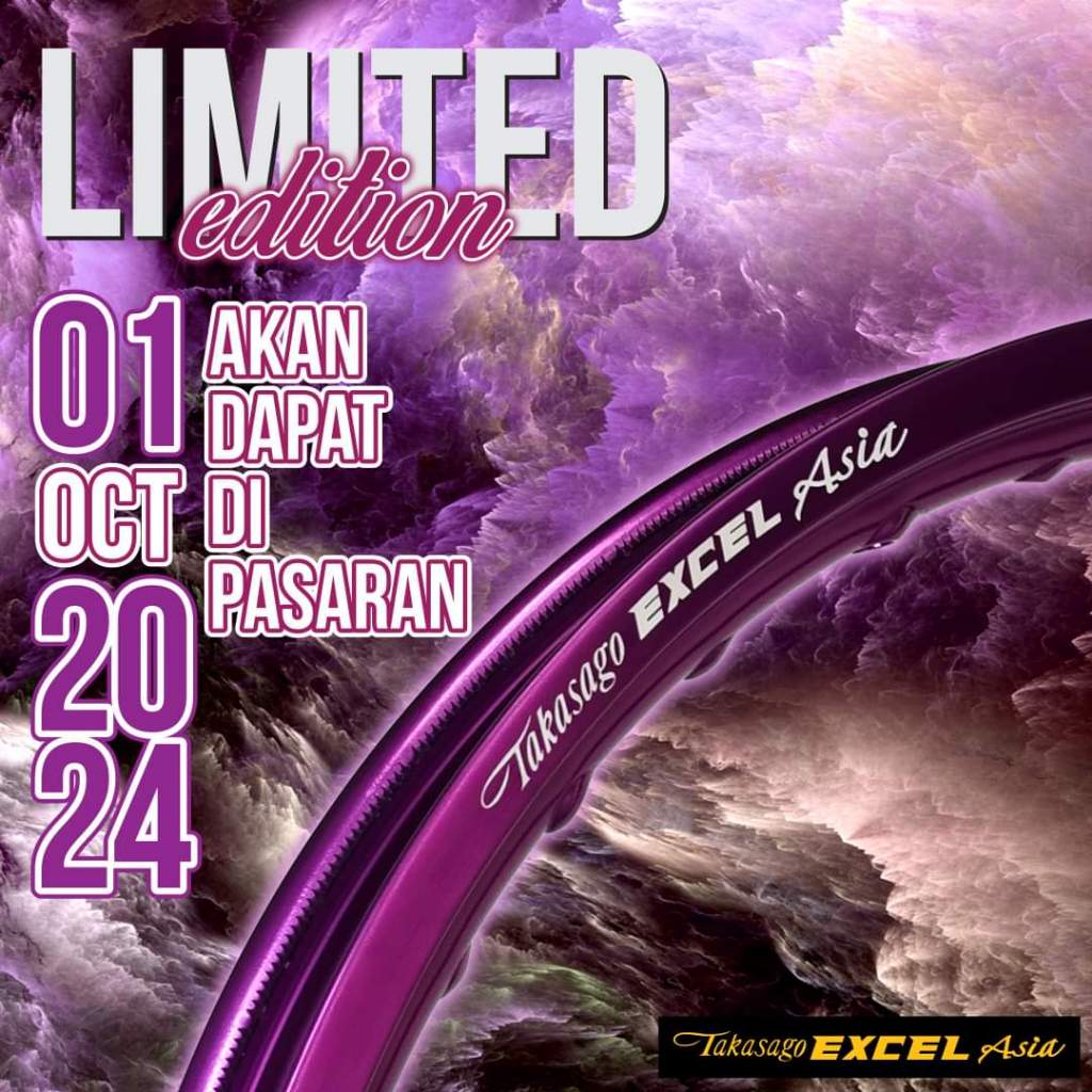 RIM ALLOY TAKASAGO EXCEL ASIA 1.40x17 1.60x17 (HARGA SATU RIM) 1.60X18 ...