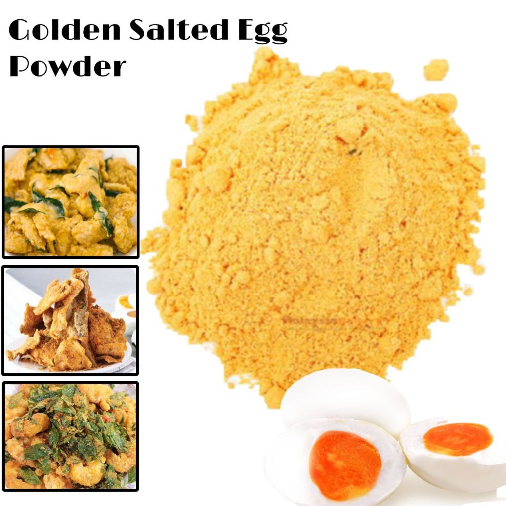 PREMIUM GOLDEN SALTED EGG POWDER/ SERBUK TELUR MASIN HALAL/ SEASONING ...