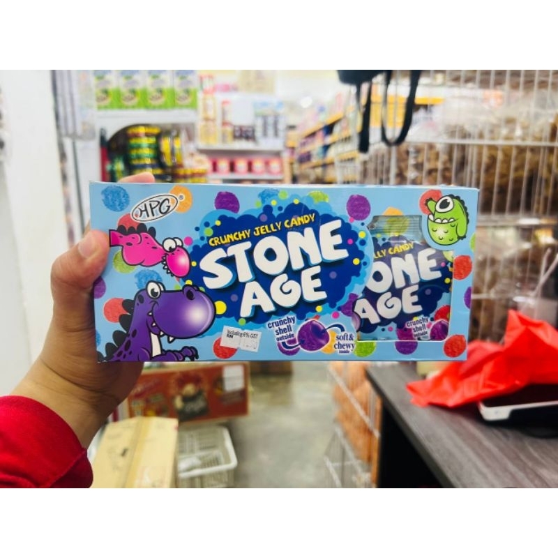 3PCS / 30PCS STONE AGE CRUNCHY JELLY CANDY HALAL | Shopee Malaysia