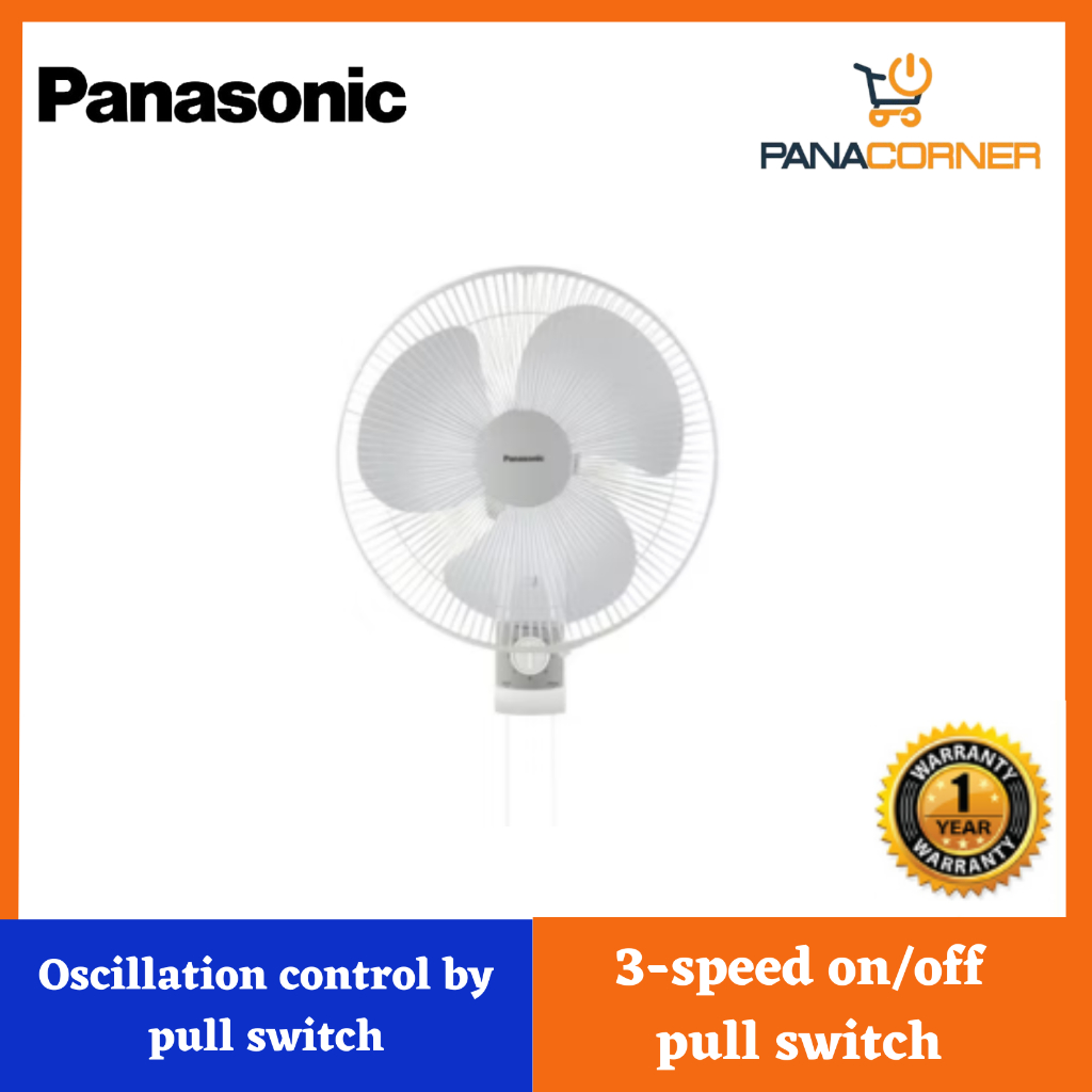 Panasonic Wall Fan - White (16") F-MU408 | Shopee Malaysia