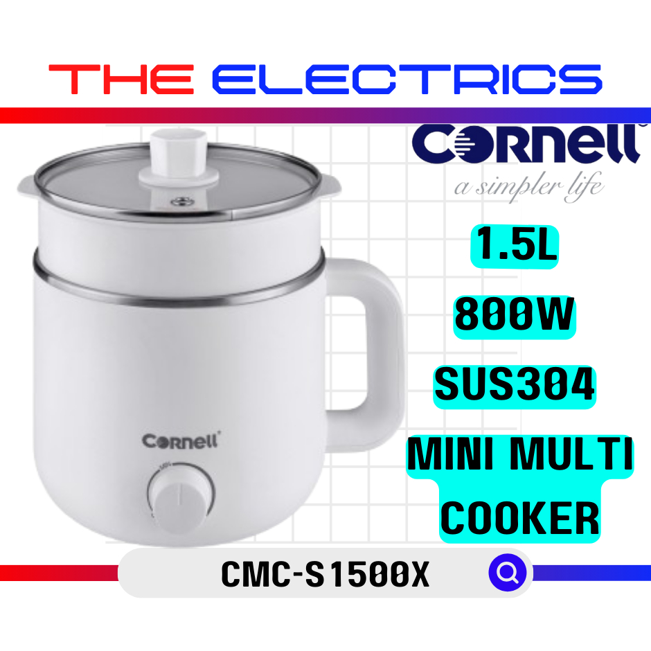 CORNELL 1.5L ELECTRIC MINI MULTI COOKER CMC-S1500X (SUITABLE FOR ...