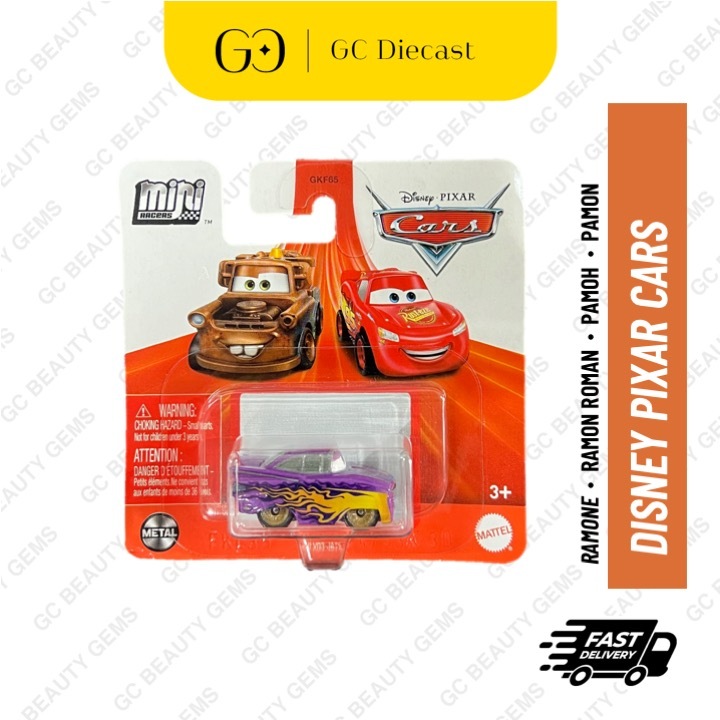 READY STOCK Disney Pixar Cars | Mini Racers | Ramone Ramon | Purple ...