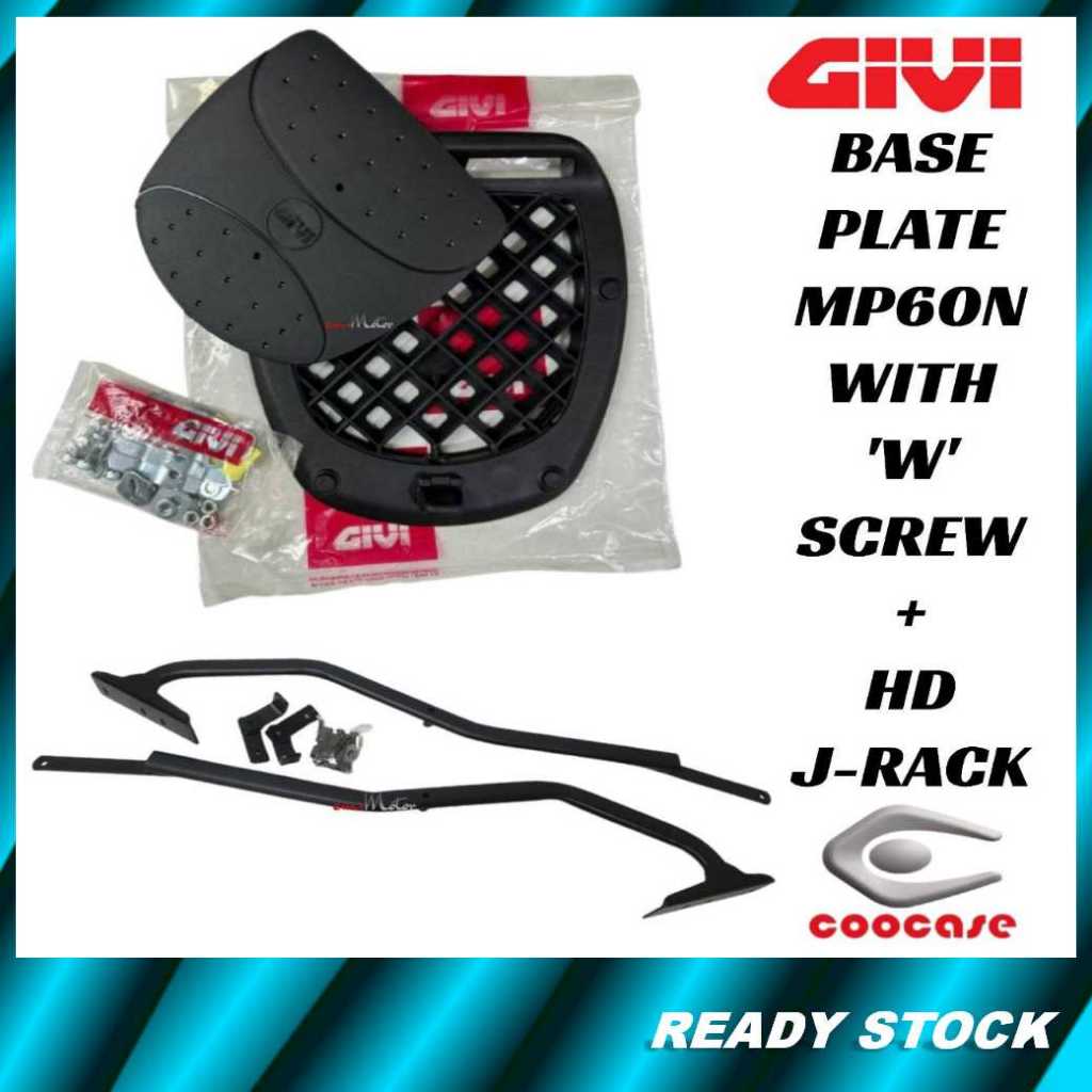 Coocase Motorcycle J Rack HD Heavy Duty+GIVI Base Plate Tapak 135LC ...