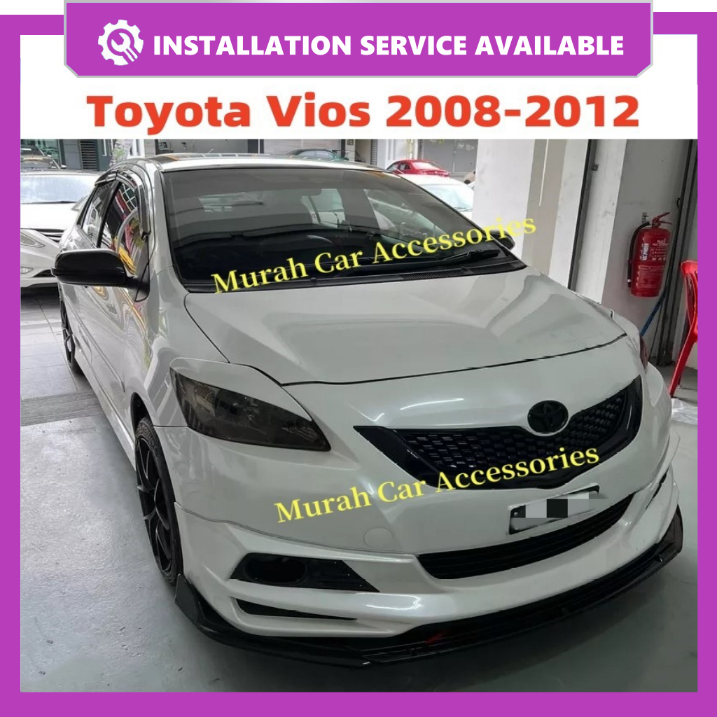 Toyota Vios 2002-2012 Front Bumper Diffuser Lip Wrap Angle Splitters ...