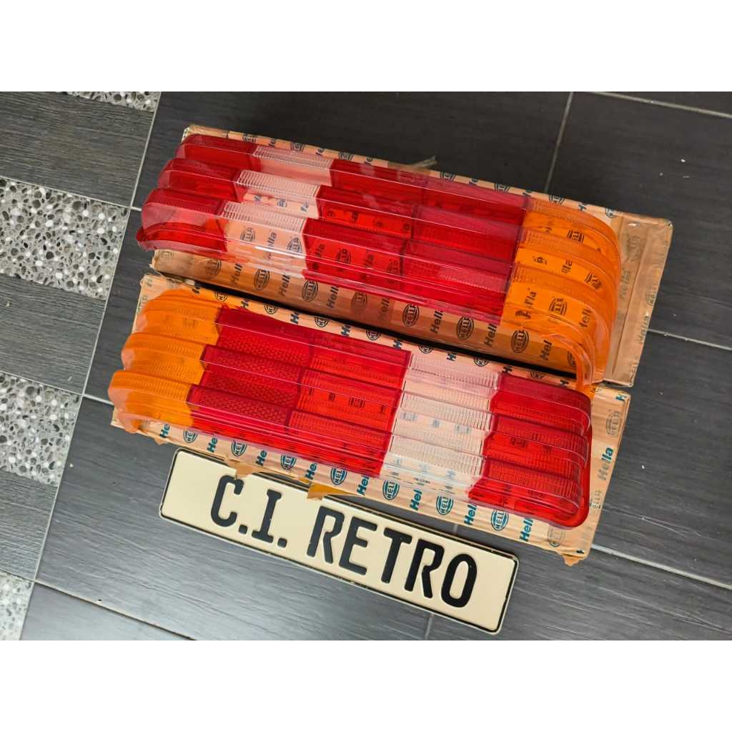 NEW HELLA W123 REAR BRAKE TAIL LAMP LIGHT LENS COVER ONLY SET MERCEDES ...