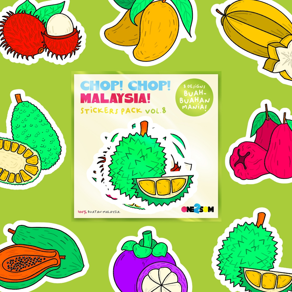 Sticker Pack | Chop! Chop! Malaysia! Volume 8 - Buah-buahan Mania! by ...