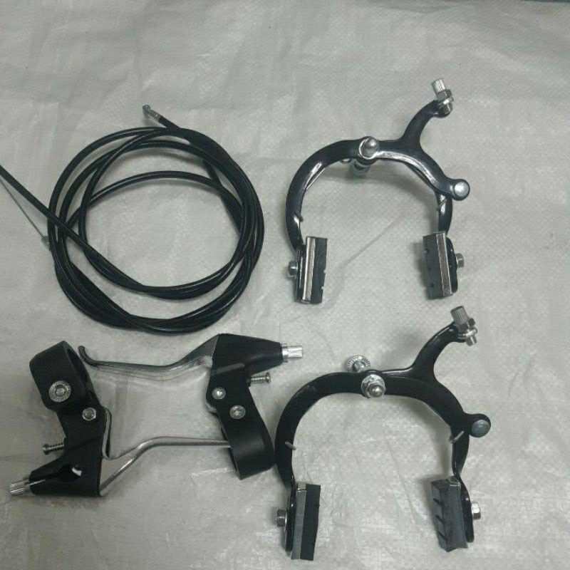 bicycle caliper brake fullset basikal brake half alloy basikal depan ...