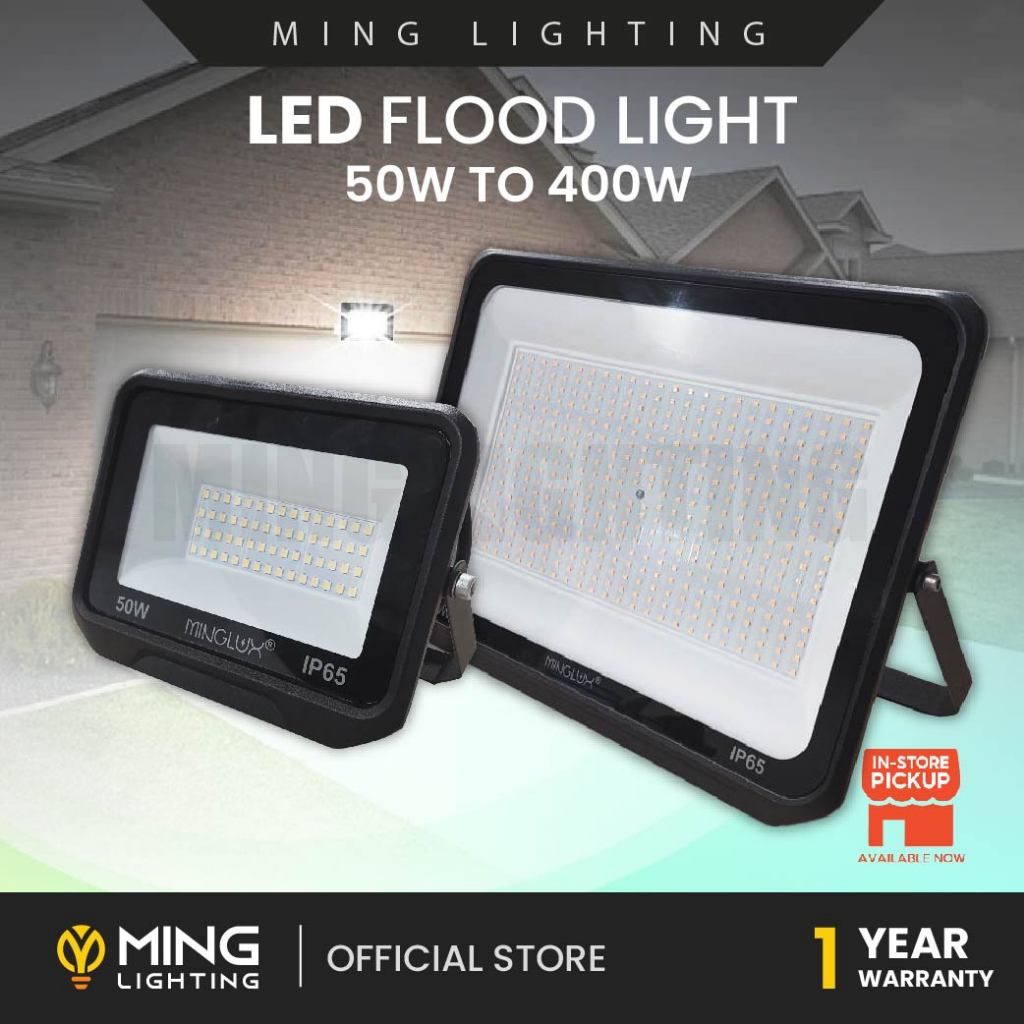 LED Floodlight 50W 100W 150W 200W 300W 400W Tempered Flood Light Waterproof IP65 Outdoor ...