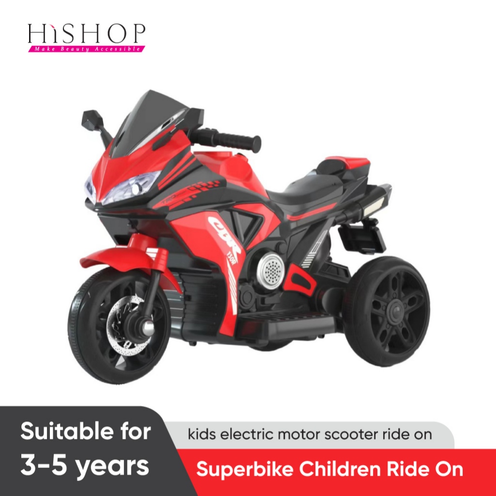 Superbike Children Ride On Electric Super Bike Kids Tricycle Motorcycle ...