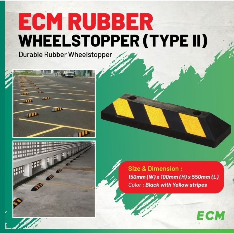 HIGH QUALITY / DURABLE RUBBER WHEELSTOPPER / WHEEL STOPPER / TYRE ...
