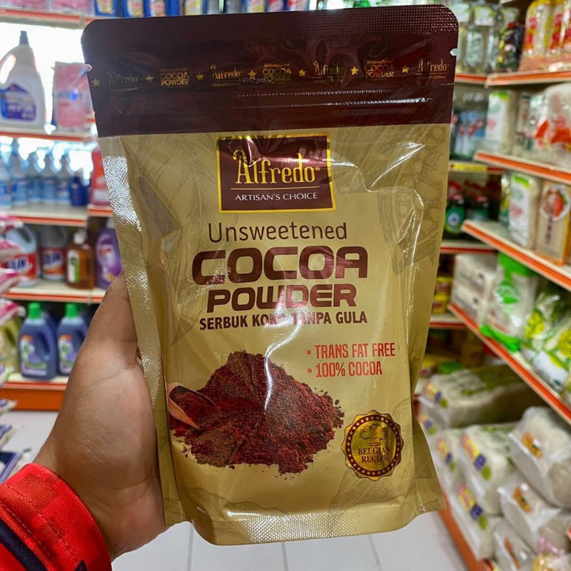 Alfredo Unsweetened Cocoa Powder Serbuk Koko tanpa Gula 100g Ready ...