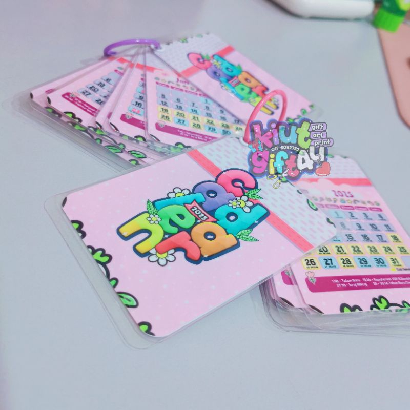 Keychain Calendar 2025 comel cute calendar | Shopee Malaysia