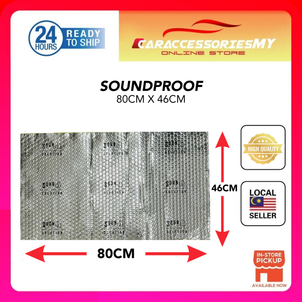 Car SoundProof 80cm x 46cm Sound Proofing Insulation Heat Mat ...