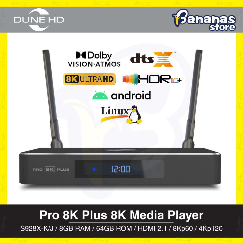 (2025 NEW) Dune HD Pro 8K Plus (TRUE 8K UHD Player) / Premier 4K Pro ...