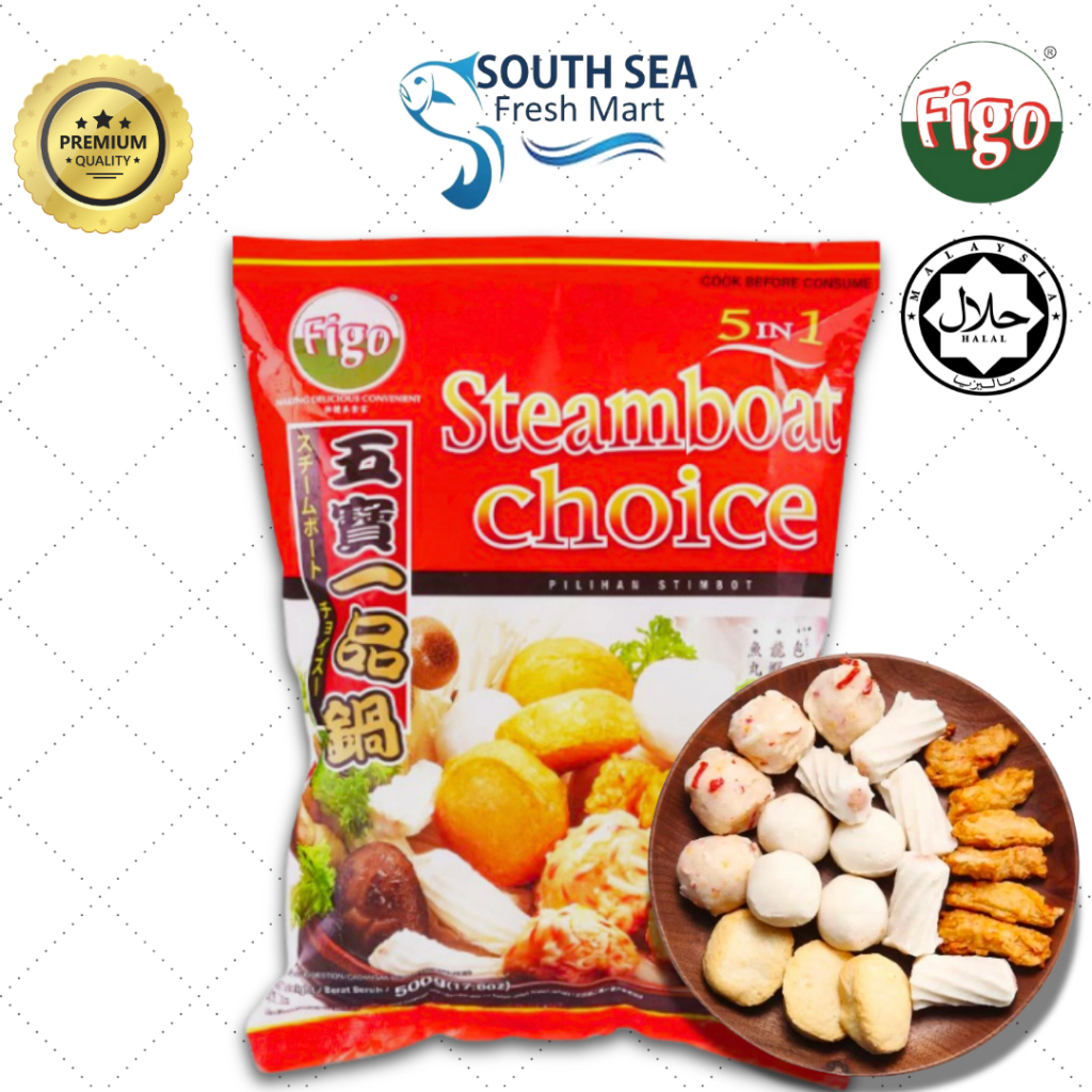 【HALAL】| Figo 5 in 1 Steamboat Choice (500g) | SHABU SHABU | Shopee ...