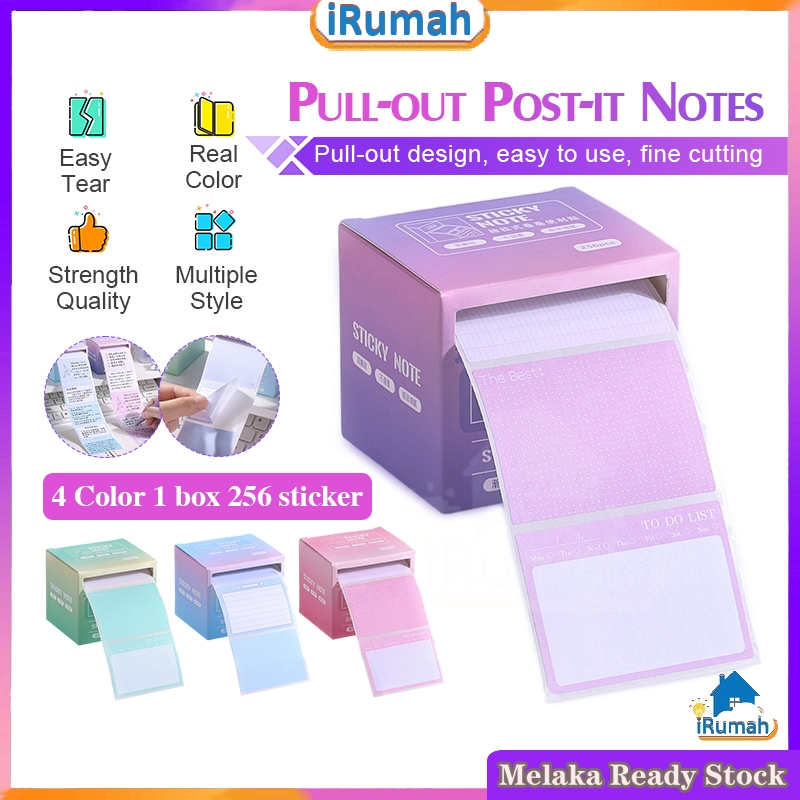 256 Sticky Notes Creative Color Pull-out Notes Suitable for Taking ...