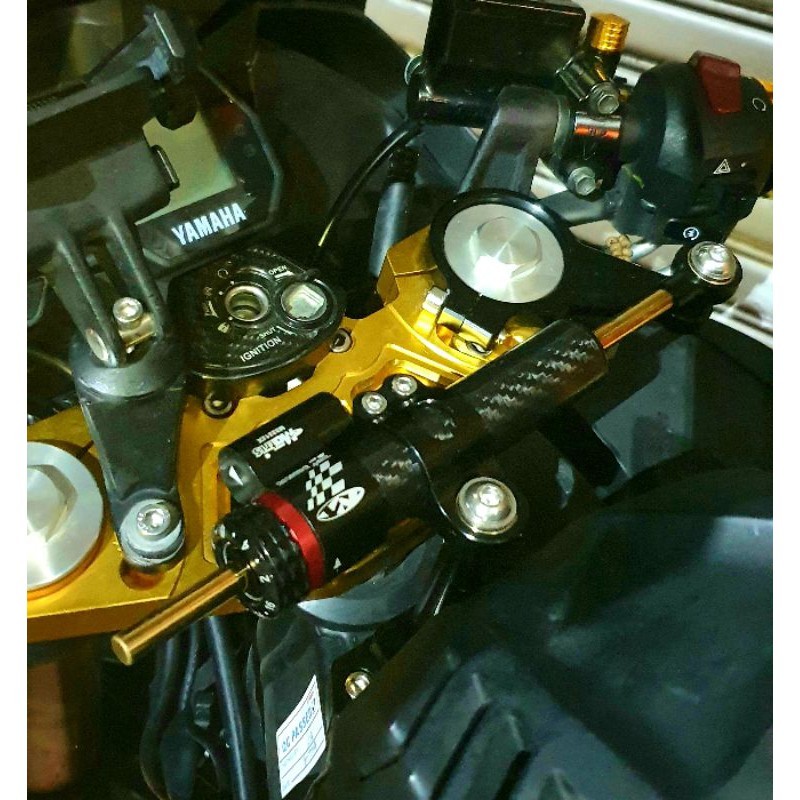 PNP Set Damper + Bracket R15 V3 V4 R15M Steering Stabilizer Handle Anti ...