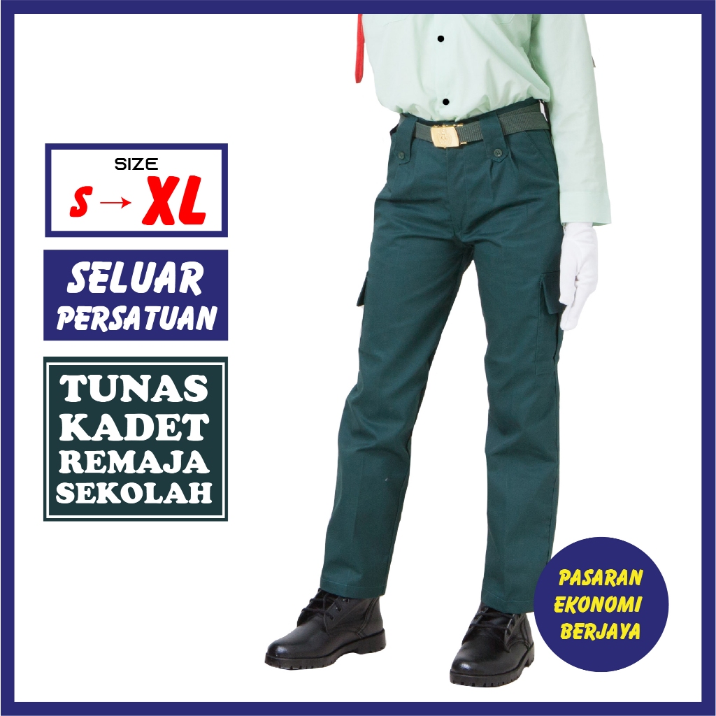 SELUAR PERSATUAN TUNAS KADET REMAJA SEKOLAH (TKRS) SELUAR HIJAU TUA ...