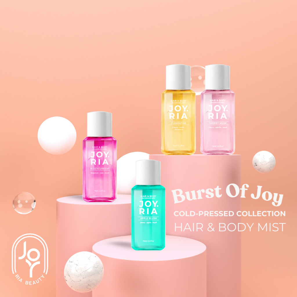 JOY.RIA Burst of joy body mist, hijab mist, hair mist, hijab friendly, perfume, perfume rambut ...