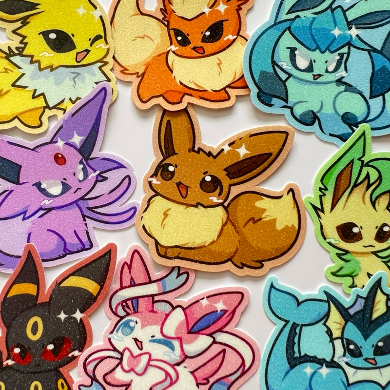 Pokemon Eevee Evolution Sticker Series | Shopee Malaysia