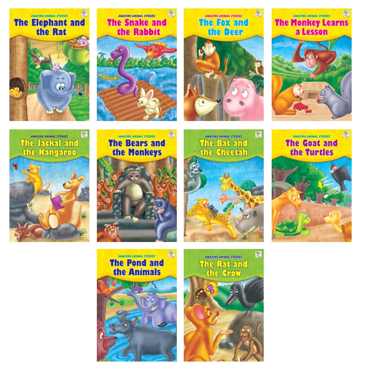 Kiddibird Amazing Animal Stories Children Book (10 Series Combo ...