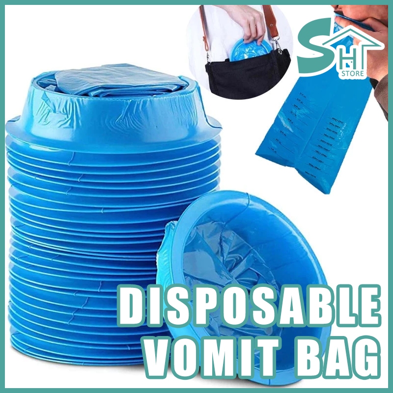 [1pcs] 1000ml Vomit Bag Disposable Beg Muntah Bag Emergency Toilet ...