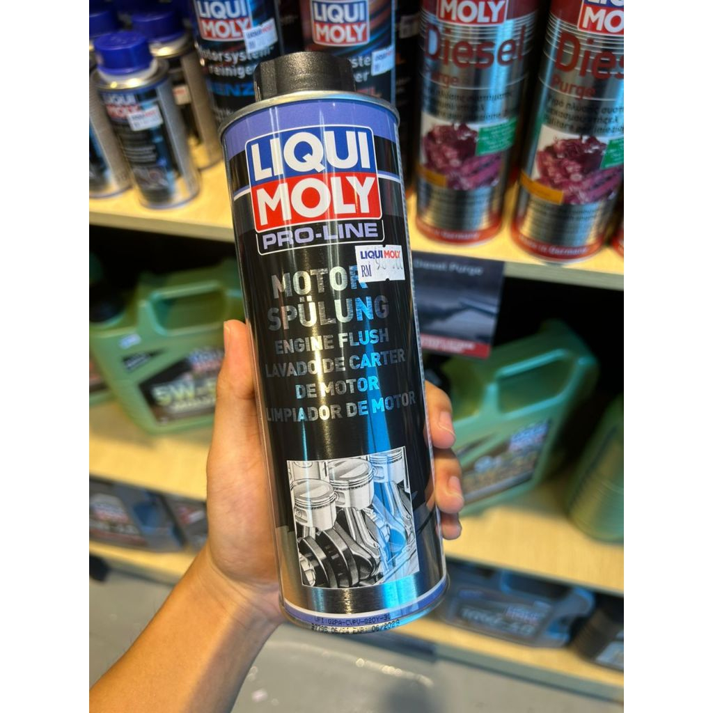 LIQUI MOLY Pro-Line Engine Flush (500ml) – Clean engine interior effectively, improve engine ...