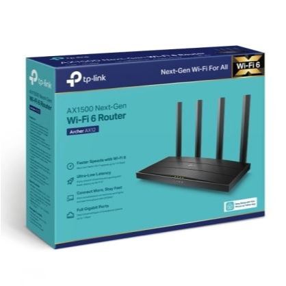 TP-Link Next-Gen WiFi6 AX1500 Archer AX12 Router For UniFi /Maxis ...