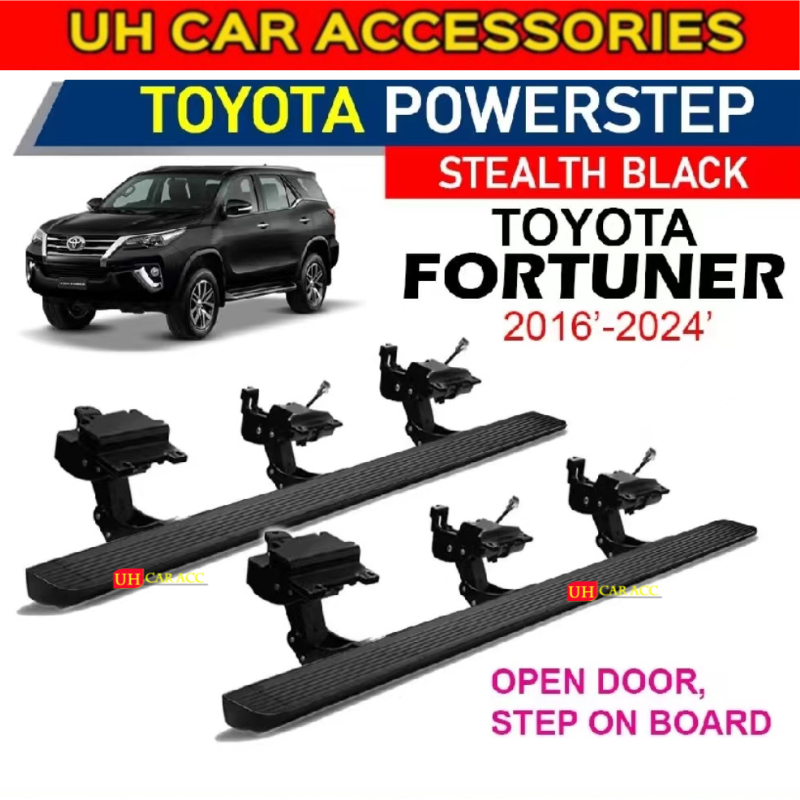 Toyota Fortuner 2016+ Aluminum Alloy Power Side Steps Retractable ...