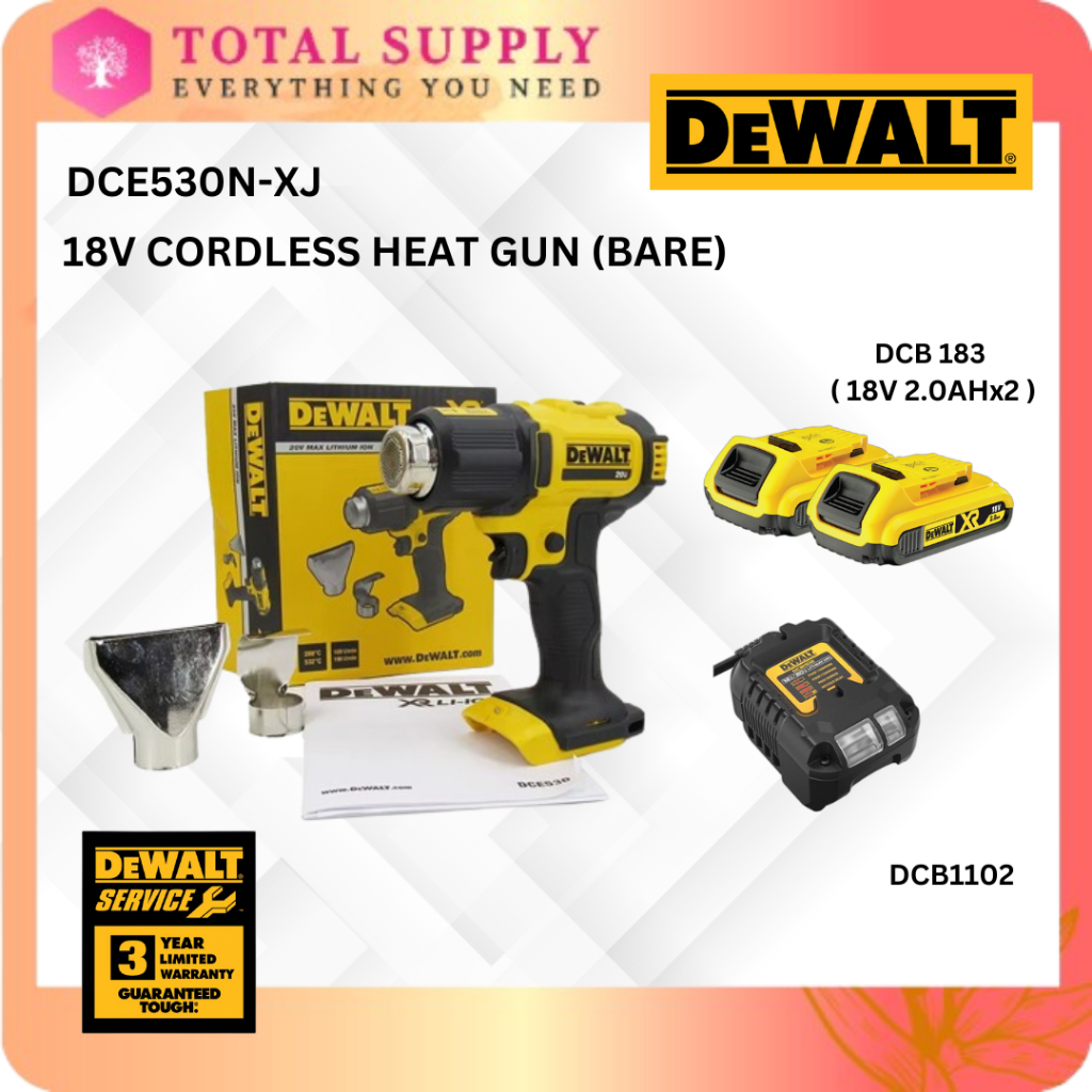 DEWALT DCE530N-KR 18V XR CORDLESS HEAT GUN | Shopee Malaysia
