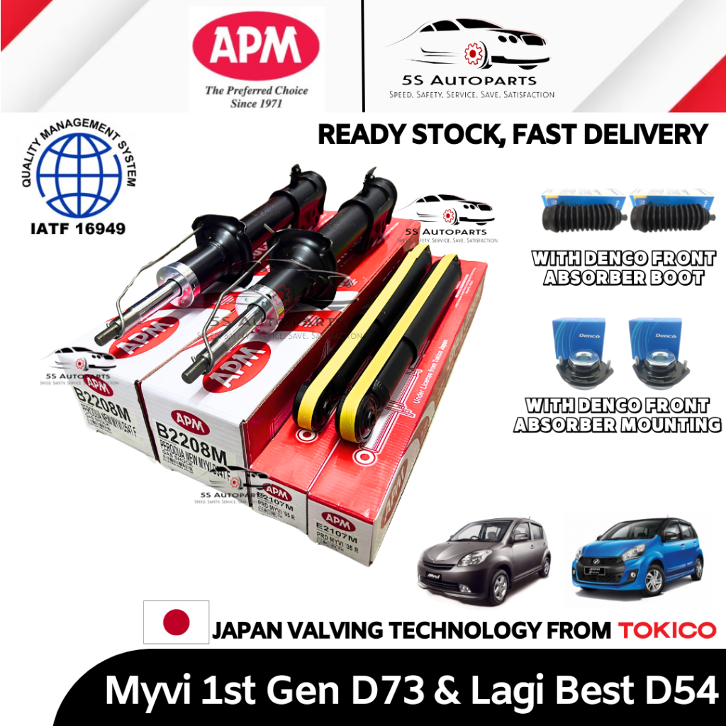 APM Perodua Myvi 1st (D73), 2nd Gen (Lagi Best) (05'-17') Absorber ...