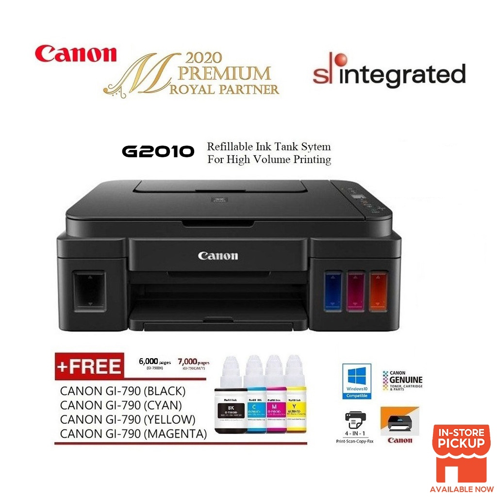 CANON PIXMA G2010 INK EFFICIENT REFILL INK TANK SYSTEM AIO PRINTER ...