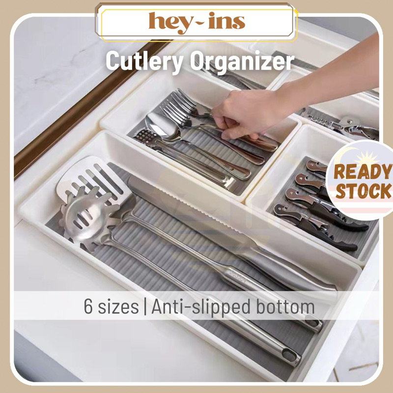 PP made Cutlery Organizer Drawer Organizers 6 sizes Plastic Container ...