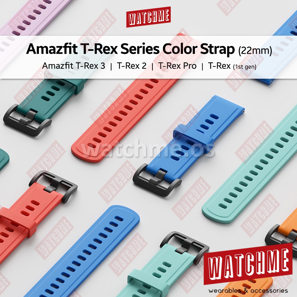 Amazfit T-Rex 3, T-Rex 2, T-Rex Pro Strap, Color Series 22mm (for watch trex3 trex2 trex pro, t ...