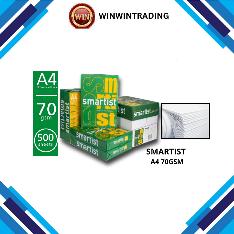 SMARTIST A4 Copier Paper 70Gsm 500's Box (5reams) | Shopee Malaysia