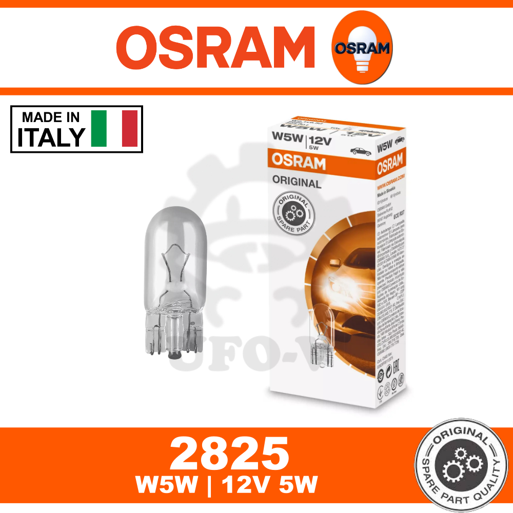 2825 OSRAM Original Made in ITALY Halogen Light Car Bulb T10 W5W 12V 5W ...