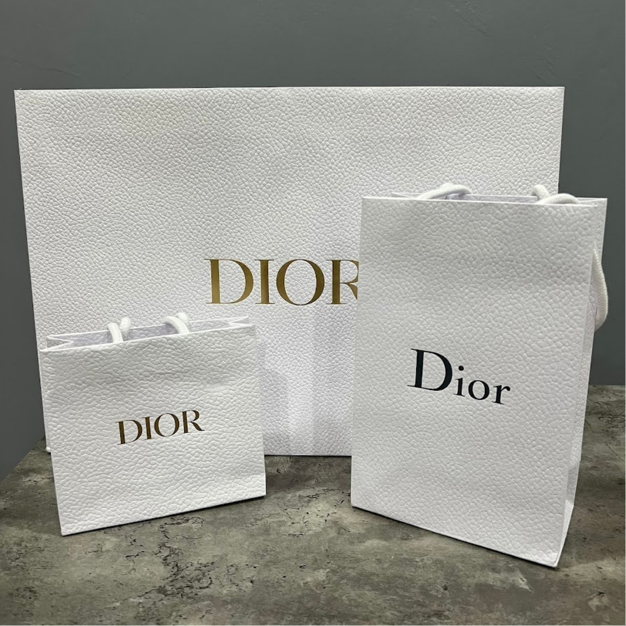DIOR Beg Hadiah Kertas Putih Asli | Original White Paper Gift Bag ...