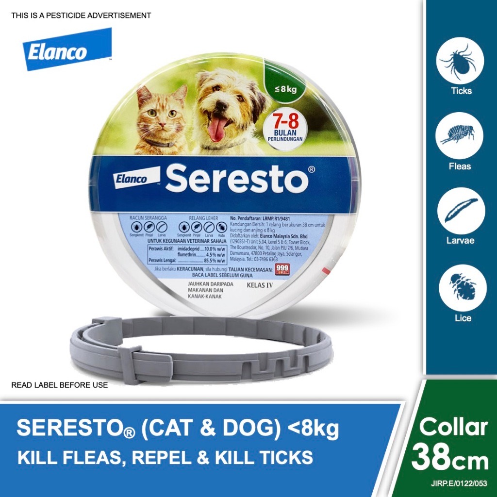 Seresto Anti Tick Flea Lice Collar - Size M | Shopee Malaysia