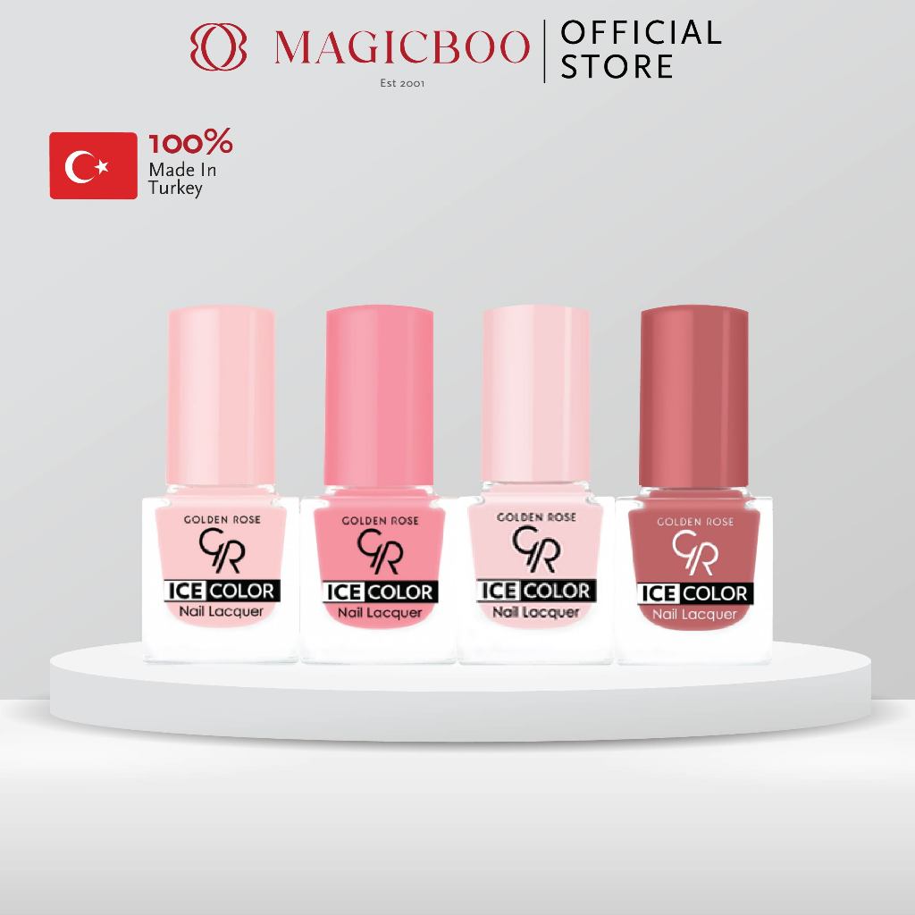 Magicboo Golden Rose Pink Ice Color Nail Lacquer - 6ml | Shopee Malaysia