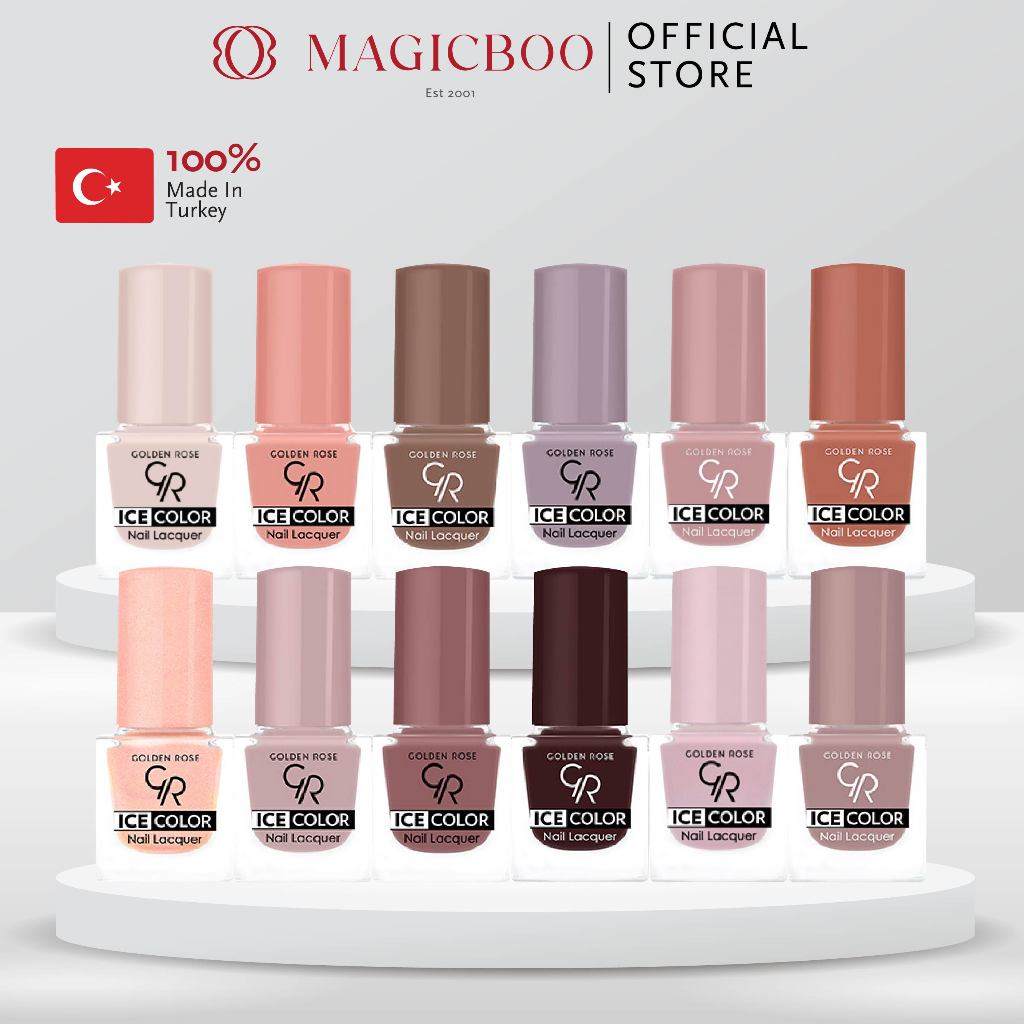 Magicboo Golden Rose Warm Brown Ice Colour Nail Lacquer - 6ml | Shopee ...