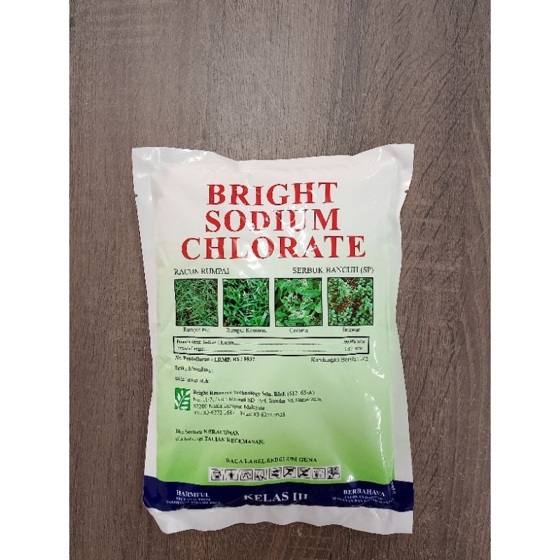BRIGHT SODIUM CHLORATE 1kg ( Garam campuran racun & Buluh ) Rumput pait ...
