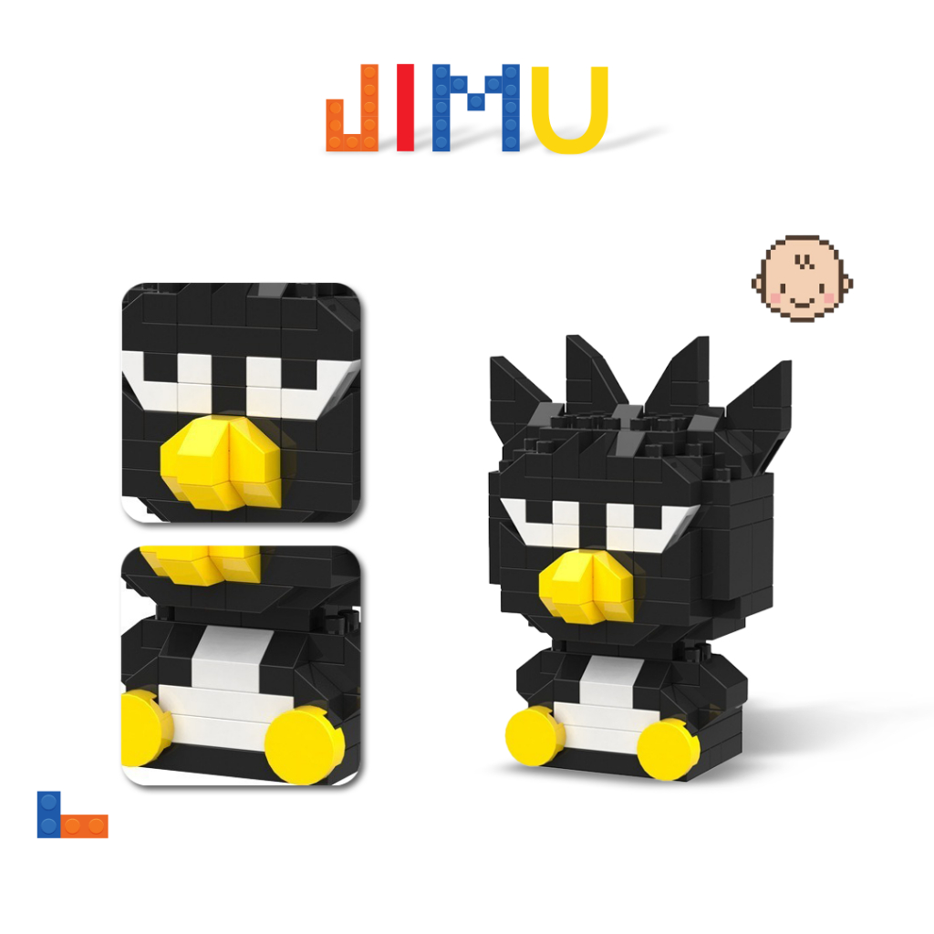 JIMU Plain Baby Block Series Q5027 Badtzz-Mara Cute Cartoon Nano Block ...